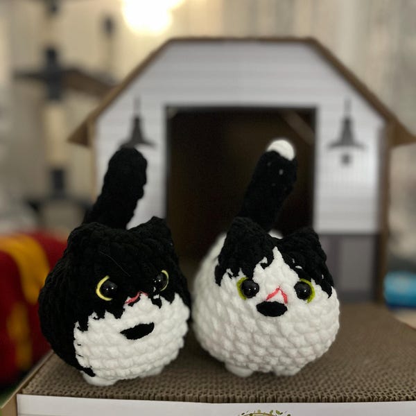 Customizable Crochet Cat Plush - Etsy