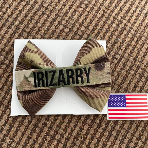 Army Name Tape Bow, Military Bow, Personalized, Air Force Bow, OCP ...