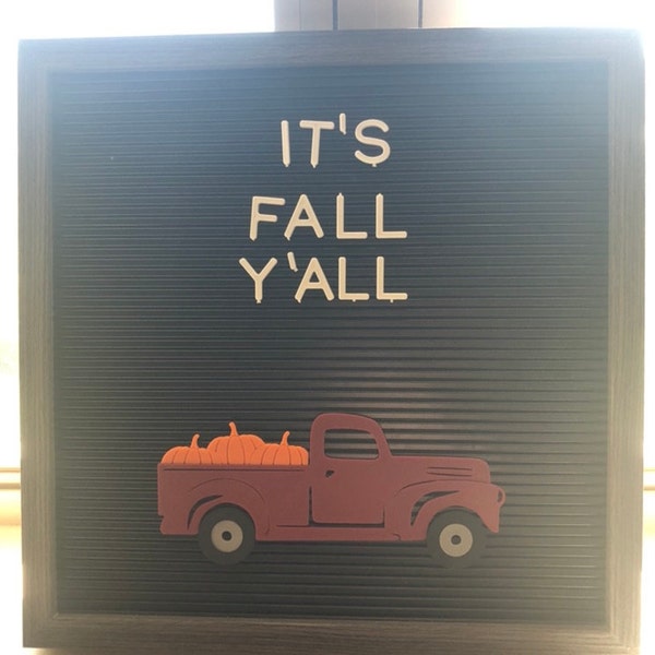 Fall Truck With Pumpkins for Letterboards and Feltboards - Etsy