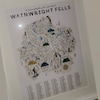 Wainwright Fells - Illustrated Map Checklist. the Complete 214 ...