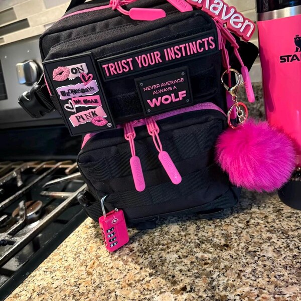 Personalized Keychain - Two-tone - Custom Colors & Text - Bag Charm ...