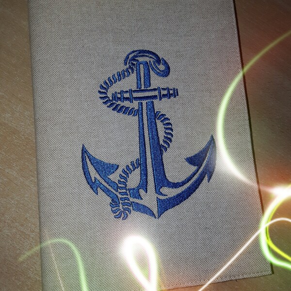 Anchor and Rope - Machine Embroidery Designs - Design Tested - Etsy
