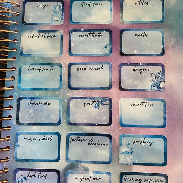 Fantasy Reading Challenge Stickers - Genre Reading Challenge Stickers ...