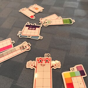 Magnetic Numberblocks Sets, 1-10, 11-20, 30-100, Waterproof, Math ...