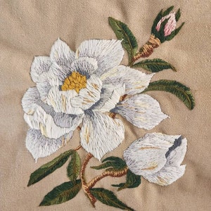 Magnolia Embroidery Tutorial | Intermediate - Etsy