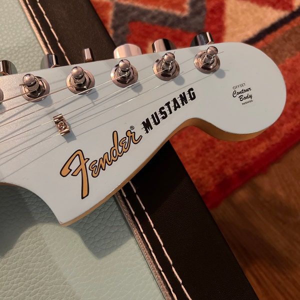 2-pack Stratocaster 50s Headstock Decal Waterslide Solid Gold Silver ...