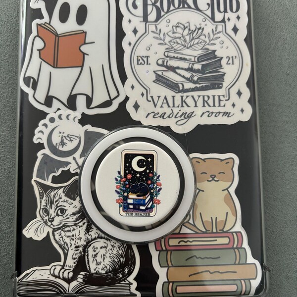 Reading Ghost Sticker, Spooky Sticker, Halloween Sticker, Cute Ghost ...