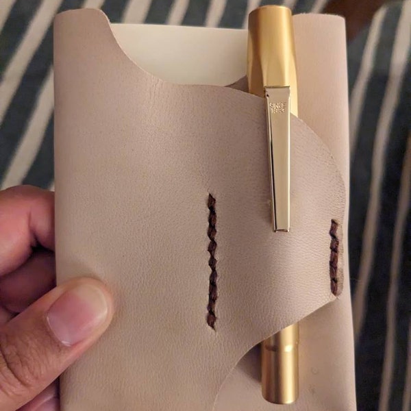 Leather Field Notes Sleeve PDF Pattern: Minimalist Notebook Cover for 5 ...