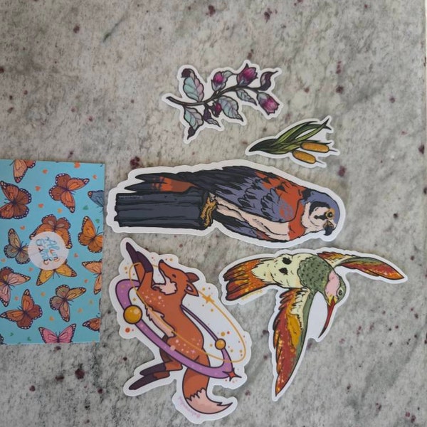 Cosmic Fox Clear Vinyl Sticker - Etsy