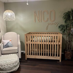 Custom Wood Name Sign for Nursery Girl Boy Over Crib Sign - Etsy