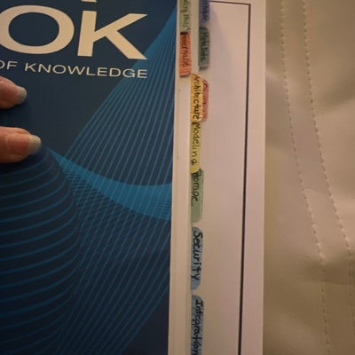 Watercolor Divider Tab Stickers, Planner Stickers, Bullet Journal ...