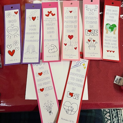 Valentines Bible Verse Cards for Kids, Classmates DIY Christian ...