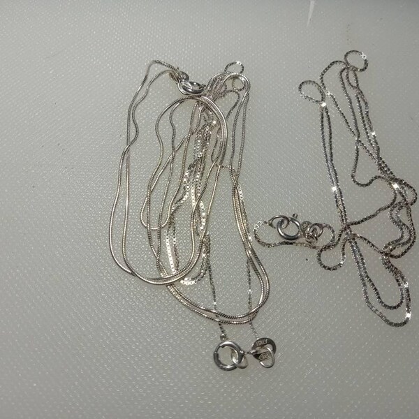 NEW 0.65mm 0.75mm 1mm Solid 925 Sterling Silver Diamond Cut Box Chain ...