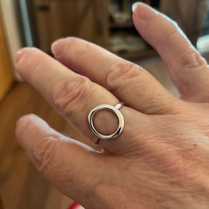 Karma Ring, Open Circle O Ring, Open Circle Ring Silver, 925 Sterling ...