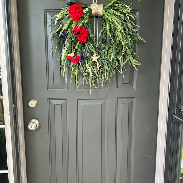 Christmas Swag, Teardrop Swag, Christmas Decor, Candy Cane Swag, Front ...