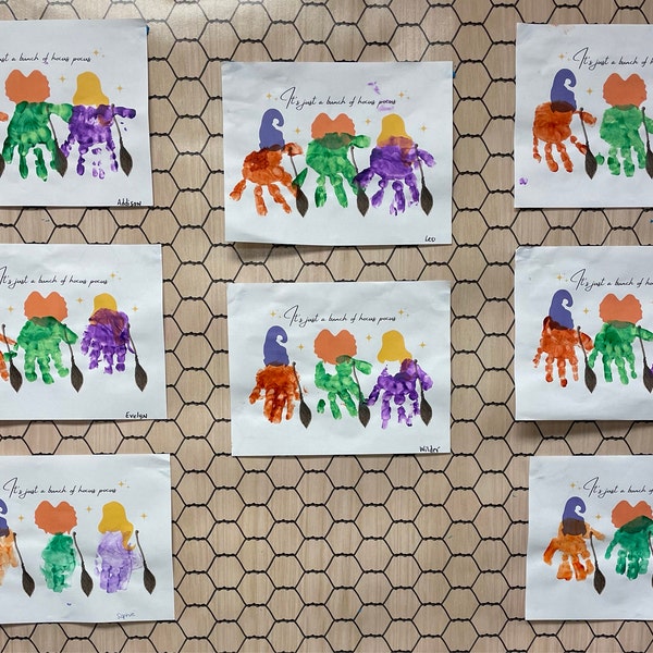 Hocus Pocus Handprint Art Craft, It's Just a Bunch of Hocus Pocus ...