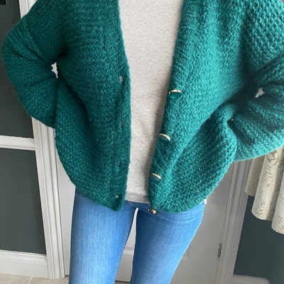 Red Oversize Alpaca Sweater Chunky Scarlet Red Wool Jumper - Etsy