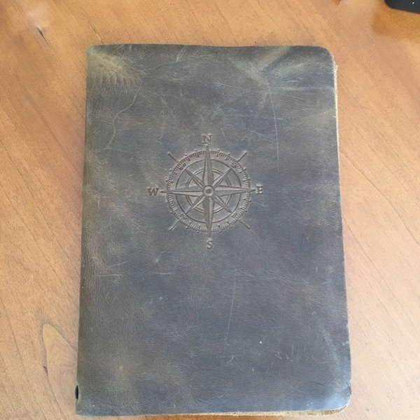 Large Leather Journal A5 Personalized, Refillable 6x8 A5 Leather ...