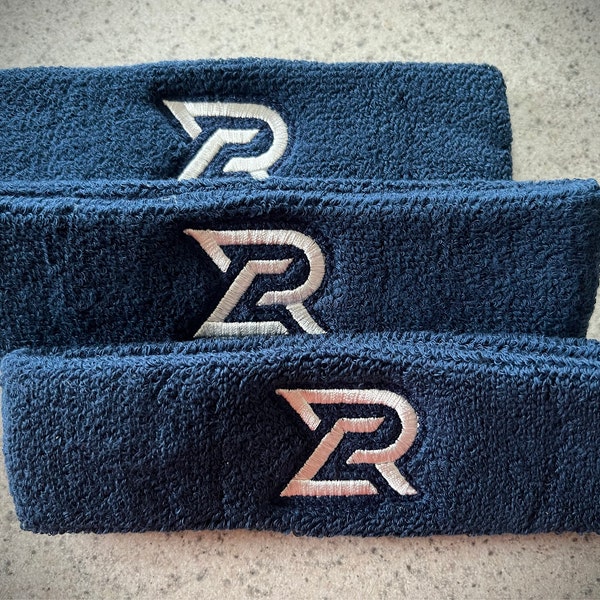 Sweatbands Headbands Custom Embroidered Stretch Terry Personalized - Etsy
