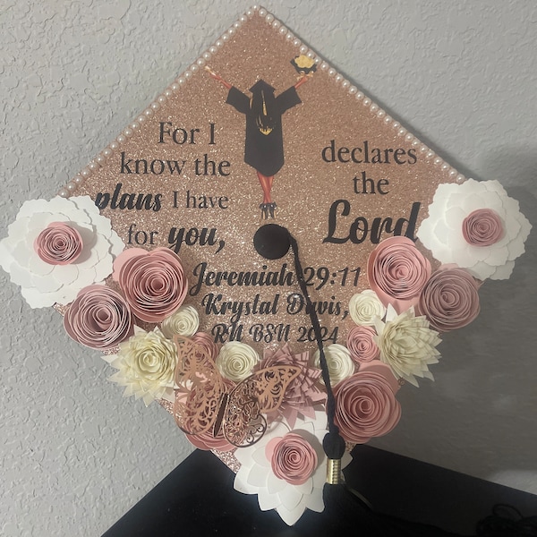 Graduation Cap Topper, Graduation Cap Decor, Cap Topper, Graduation Cap ...