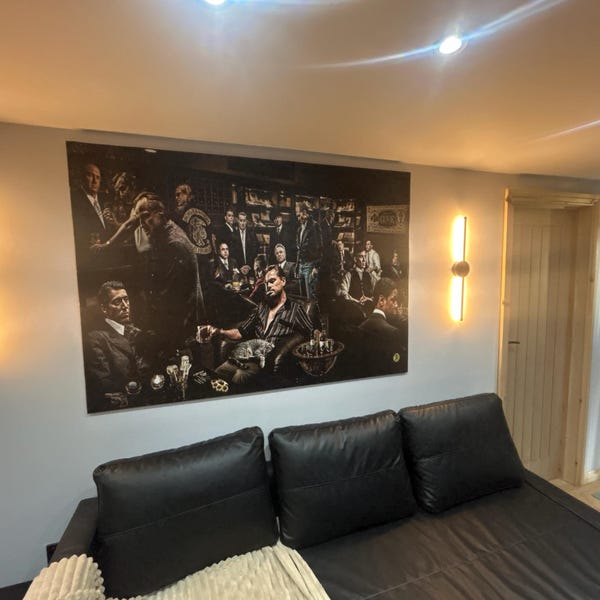Movie Mafia Canvas Art: Gangster Legends Print, Man Cave Decor - Etsy