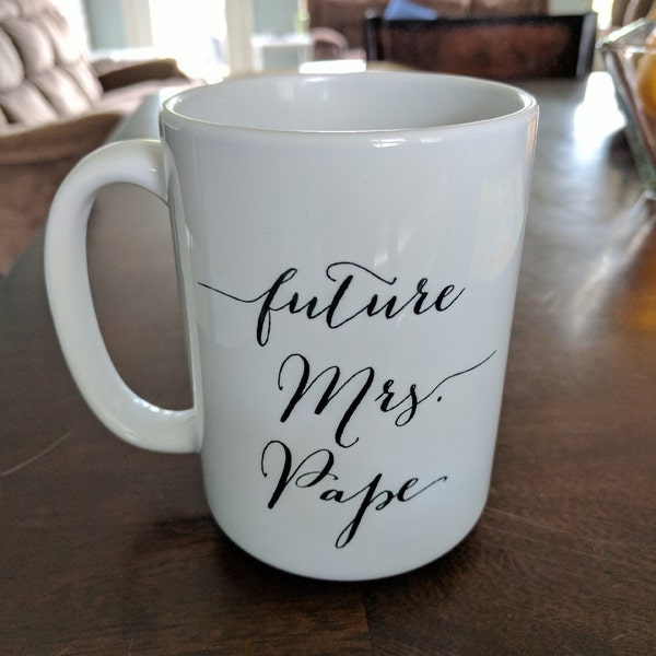 Future Mrs Mug - Future Mrs Cup - Engagement Gift - Engaged Mug ...
