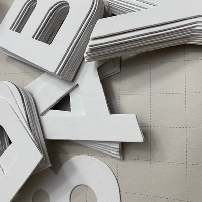 4 Alphabet Die Cuts Block Font Uppercase or Lowercase Chipboard ...