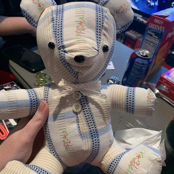 Vintage Memory Bear Pattern Pdf Quilt Patchwork Teddy Bear Sewing ...