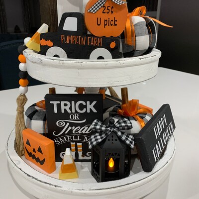 MINI CANDY CORN Chunky Wood Fall Decor Rustic - Etsy