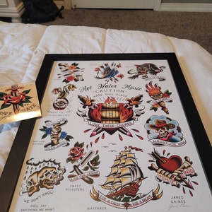 Alexisonfire Tattoo Flash Poster - Etsy UK