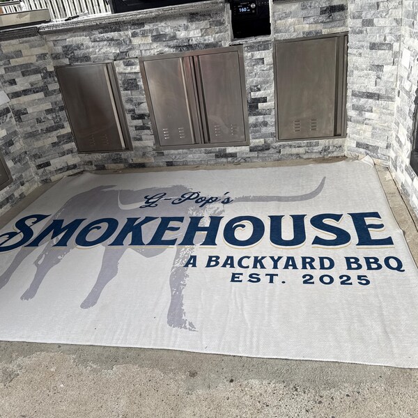 Personalized BBQ Grill Mat With Your Photo, Non-slip Custom Dad Gift on ...