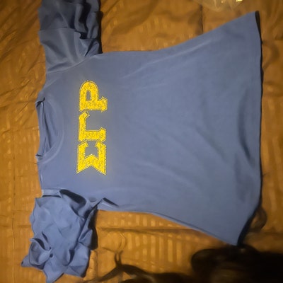 Sigma Gamma Rho Letters Distressed Denim Jacket - Etsy