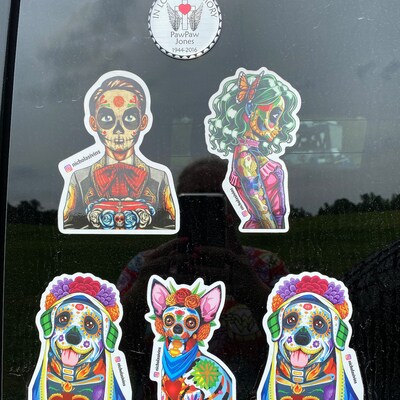 Day of the Dead Dog Labrador Sticker mariangel - Etsy