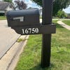 Custom Mailbox Numbers REFLECTIVE Vinyl Decals Stickers House - SET OF ...