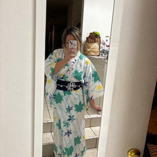 Kimono and Obi 3 Pc Set Authentic Japanese Kimono tsumugi, Nagoya Obi ...