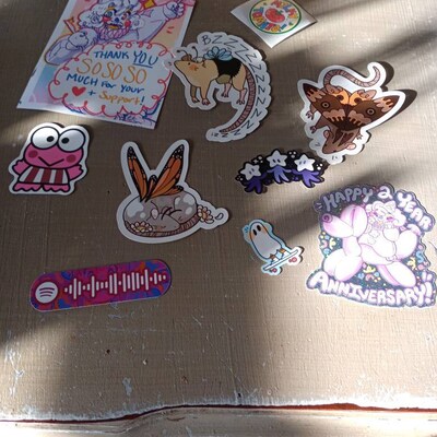 Tiny Frog Art Waterproof Sticker Set - Etsy