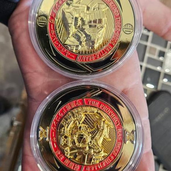 Mighty Morphin Power Rangers Challenge Coin Gift Green Ranger Thunder ...