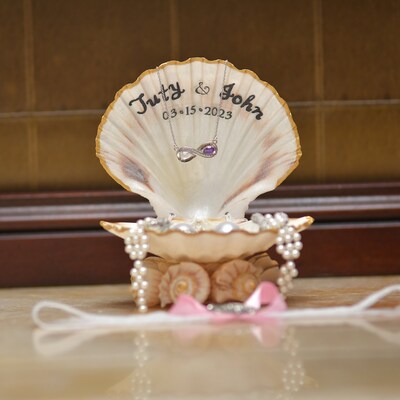 Proposal Seashell Ring Box/seashell Wedding Ring Box/shell Engagement ...