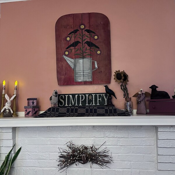 Primitive Wooden Wood Saltbox House Mailbox Mail Box Burgundy - Etsy