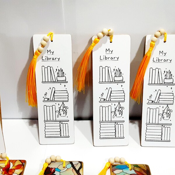 Printable Trendy Groovy Bookmarks, Cute Bookmarks for Reading, Bookish ...