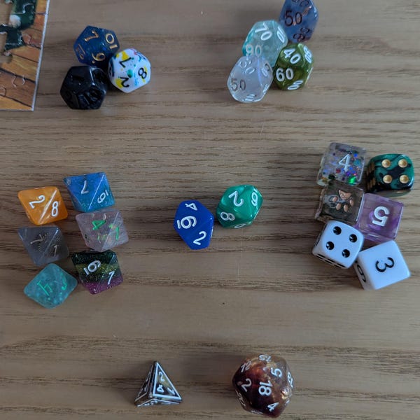 Mystery Bulk Random Dice Scoop | Mixed Dnd Polyhedral Scoop of Dice ...