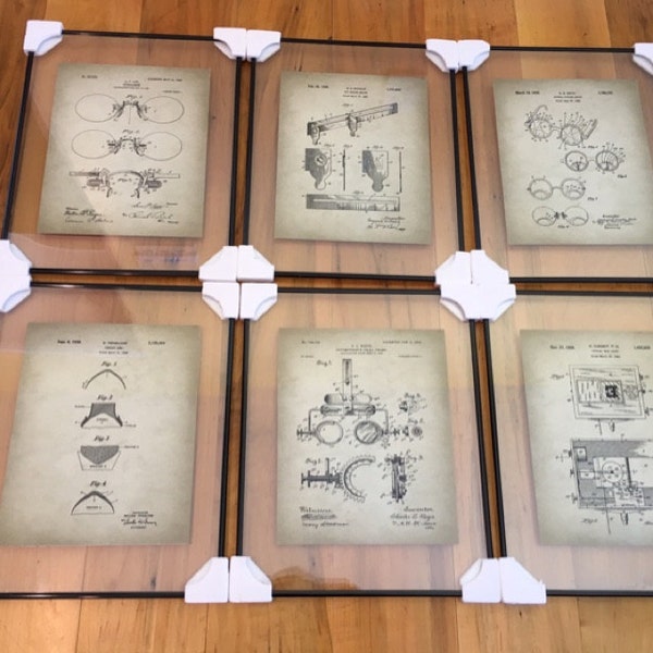 Optometry Patent Print Set of 6 - Optometrist Patent - Optician Wall ...