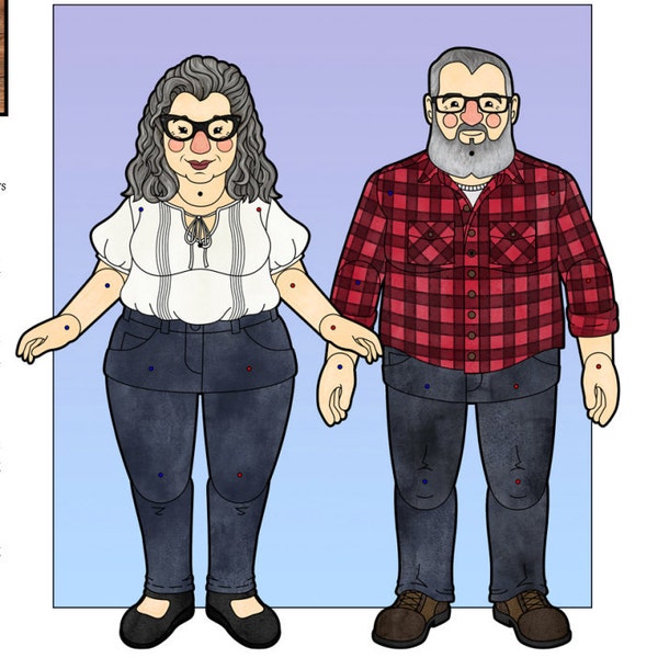 Park Ranger Jenny Paper Puppet, Articulated Paper Doll Kit - Etsy