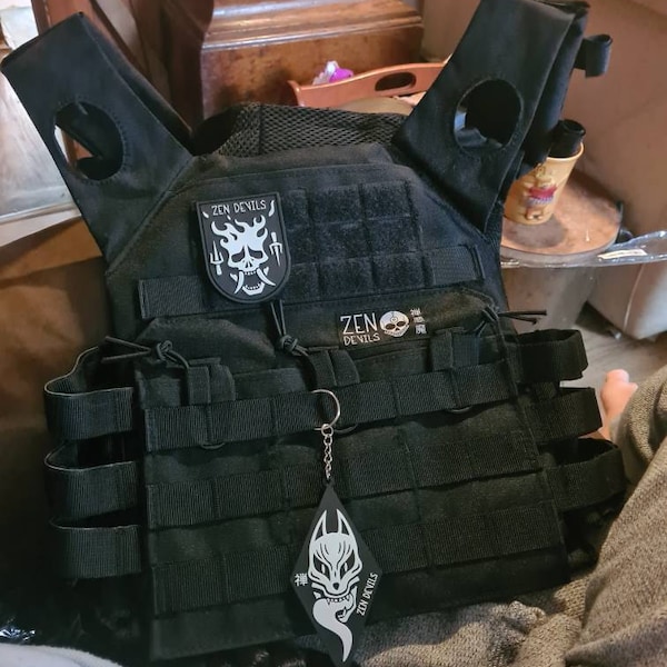 Zen Devils - the Ghost Tactical Vest (black) Plate Carrier Techwear ...