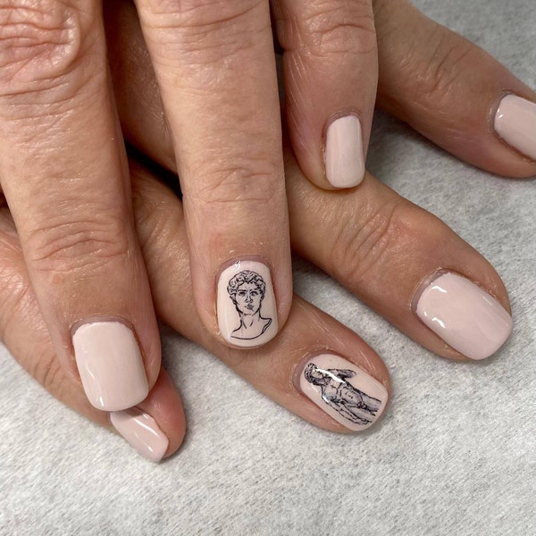 Lavender Flower Nail Art Decal Sticker - Etsy