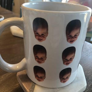 Faces Mug, Custom Face Mug, Funny Photo Mug, Custom Mug, Personalized ...