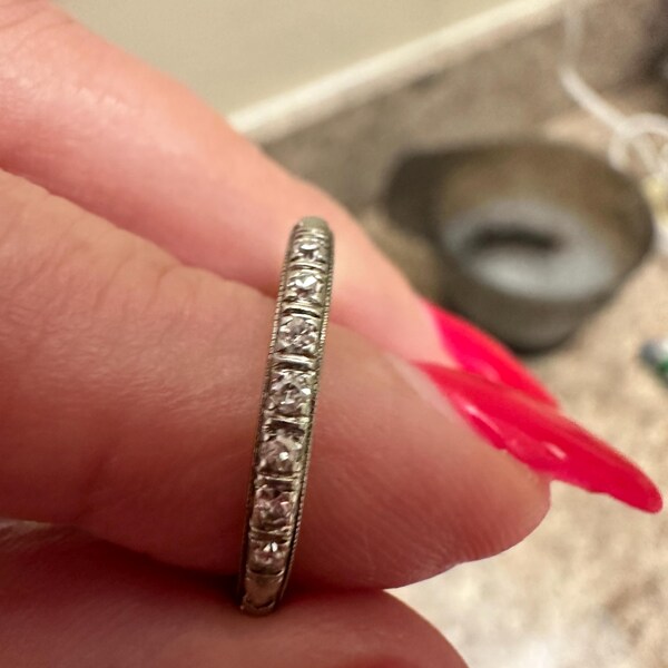 Antique Victorian Carbuncle Garnet Set With Rose Cut Diamond Star and ...