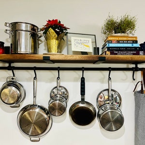Metal S Hook, Plumbing Pipe Rack, Pot Rack Hooks, Industrial Pot Rack ...