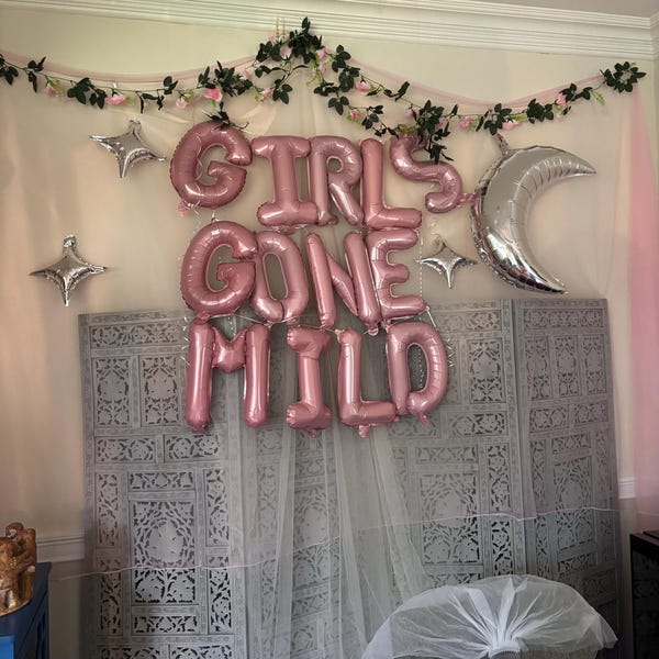 Girls Gone Mild Letter Balloon Kit Bachelorette Party Decorations ...