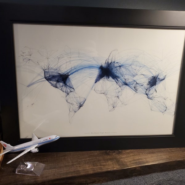 Flight Routes World Map | Air Traffic | Flight Patterns | Flight Paths ...